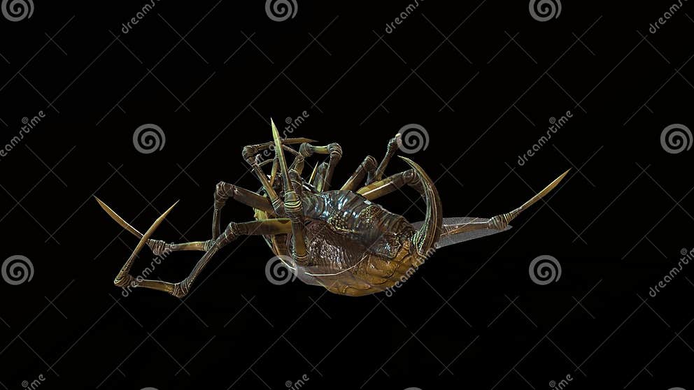 The evil bug 3d render stock illustration. Illustration of drawing ...