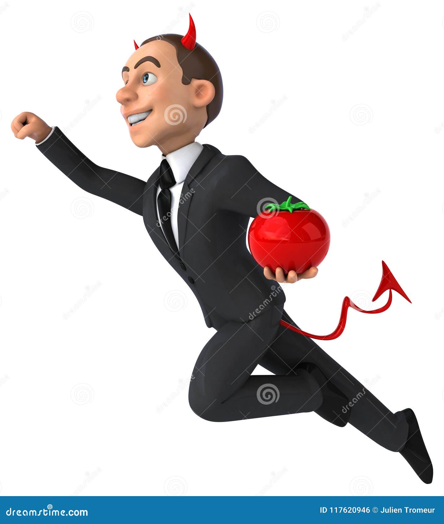 Evil businessman stock illustration. Illustration of suit - 117620946
