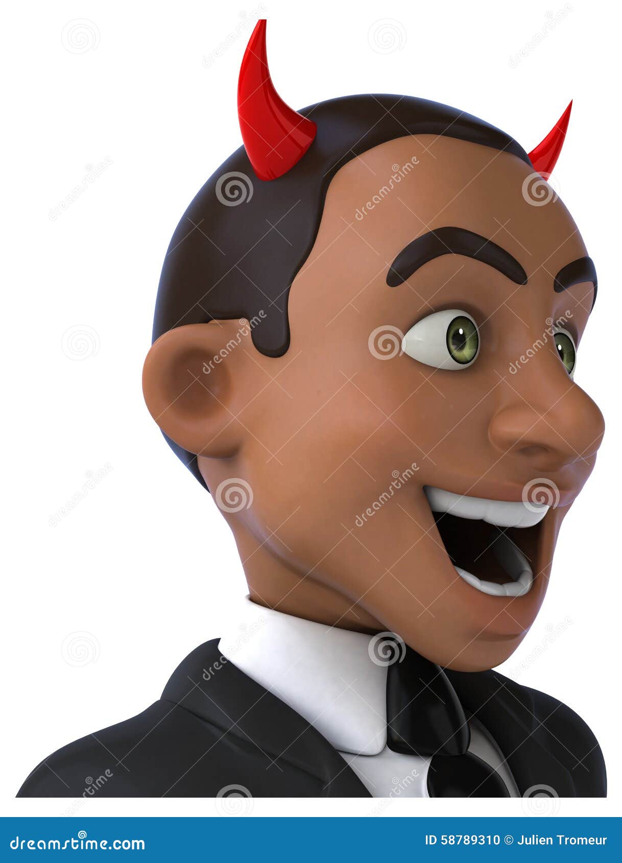 Evil businessman stock illustration. Illustration of work - 58789310