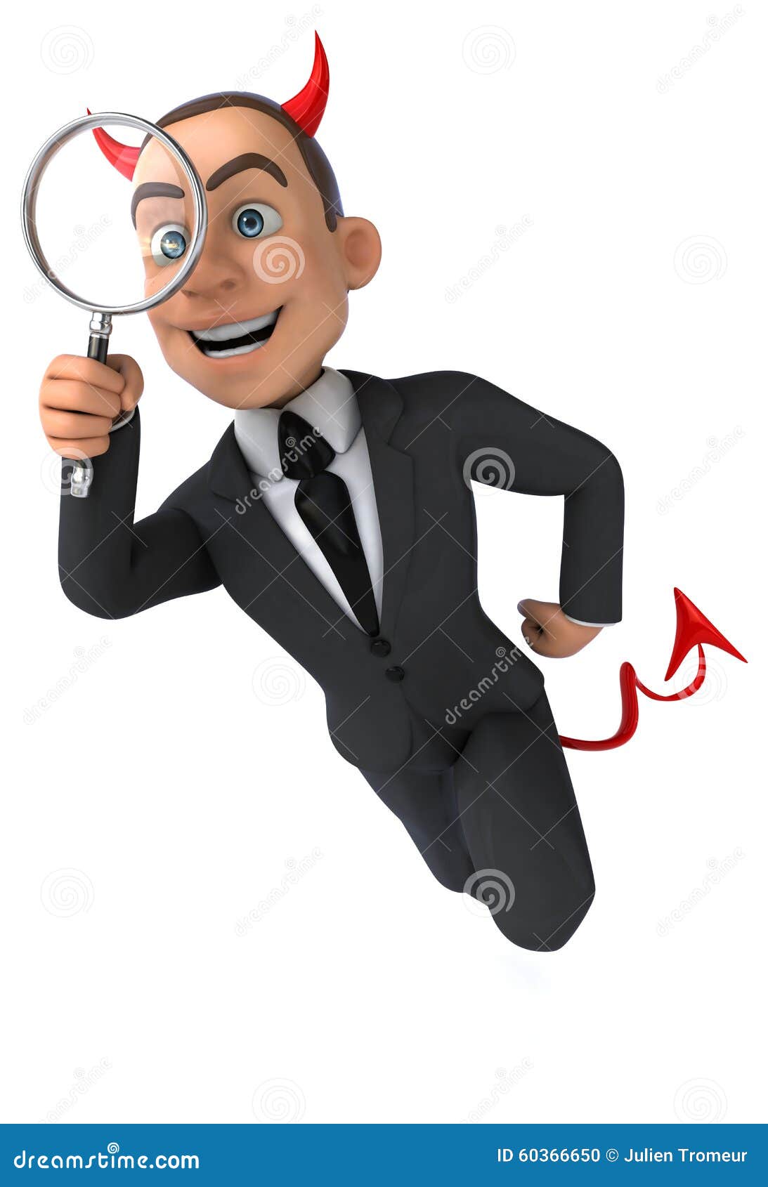 Evil businessman stock illustration. Illustration of devil - 60366650