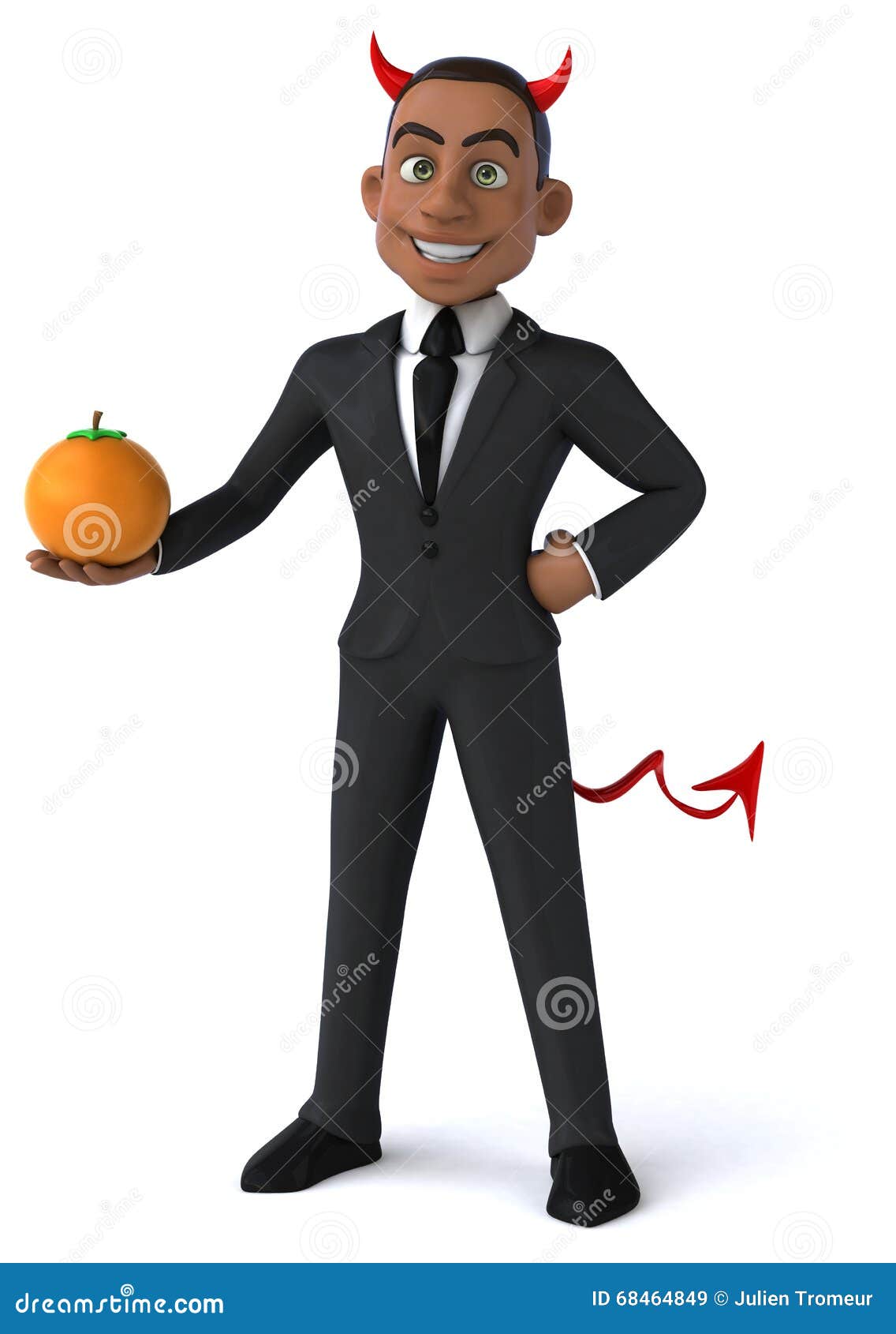 Evil businessman stock illustration. Illustration of dictate - 68464849