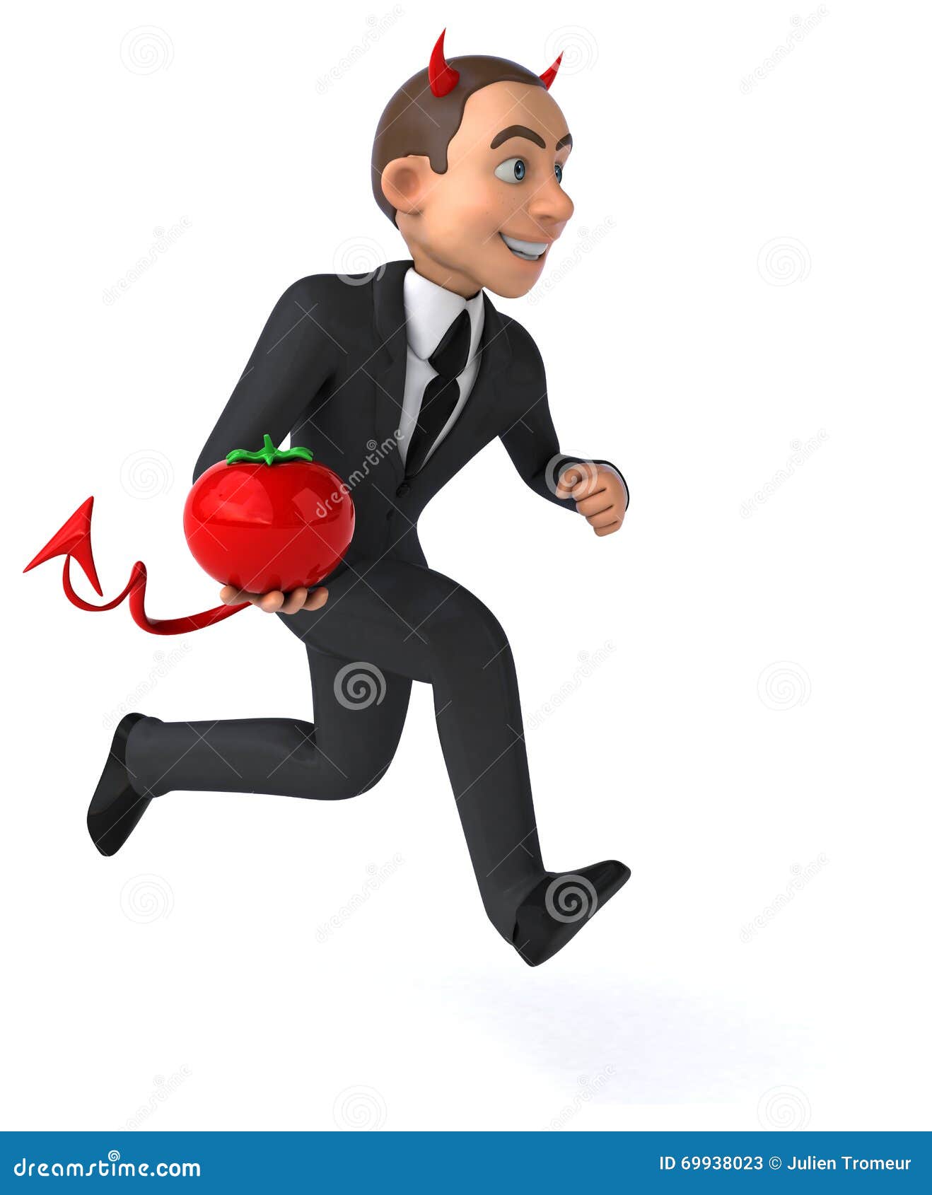 Evil businessman stock illustration. Illustration of devil - 69938023