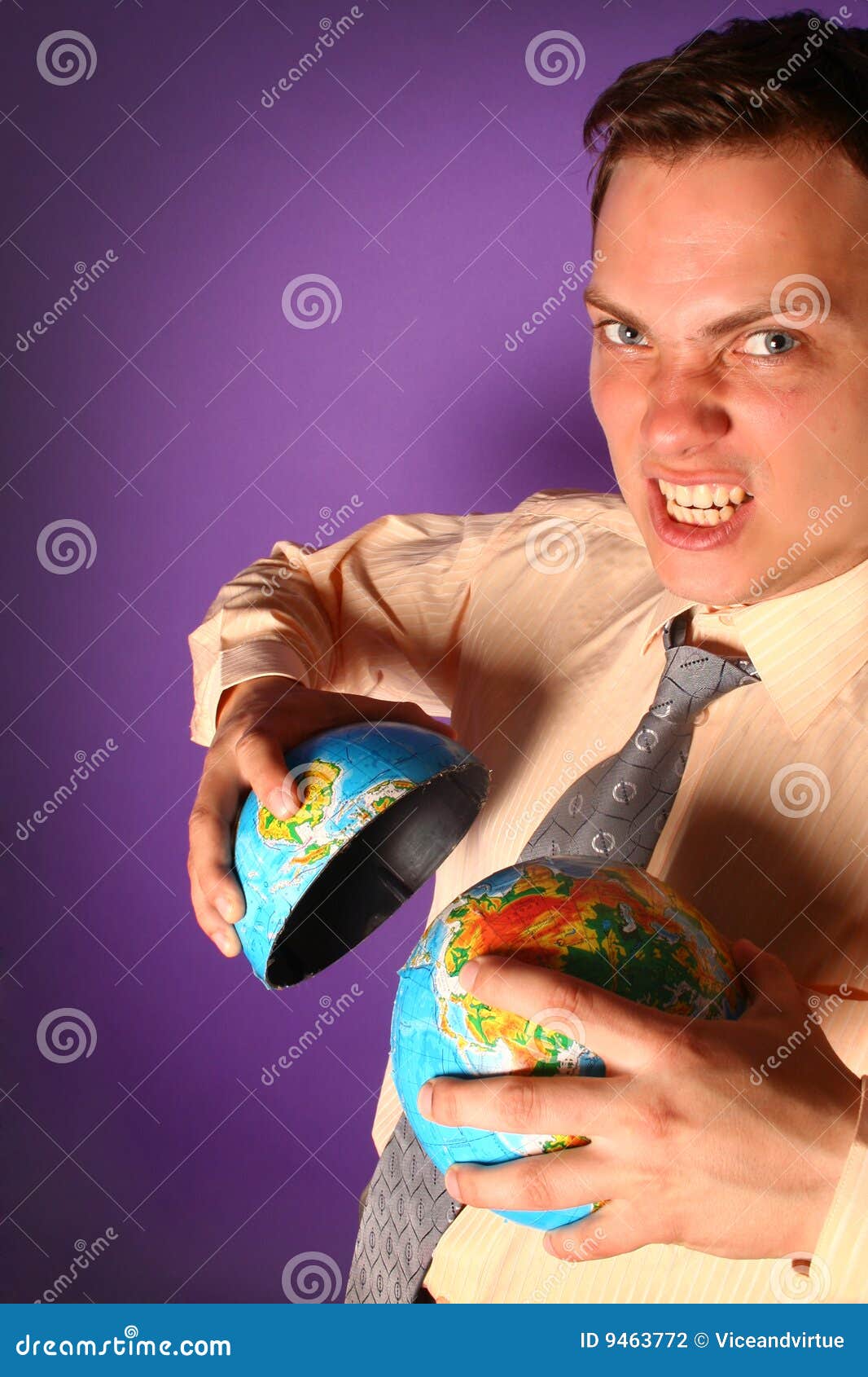 Evil Businessman With A Demonic Look Royalty-Free Stock Photography ...