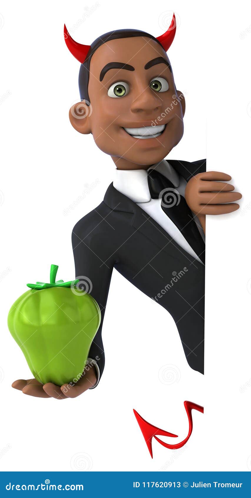 Evil businessman stock illustration. Illustration of devil - 117620913