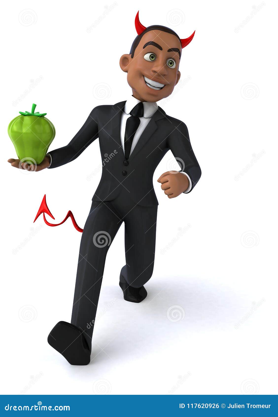 Evil businessman stock illustration. Illustration of evil - 117620926