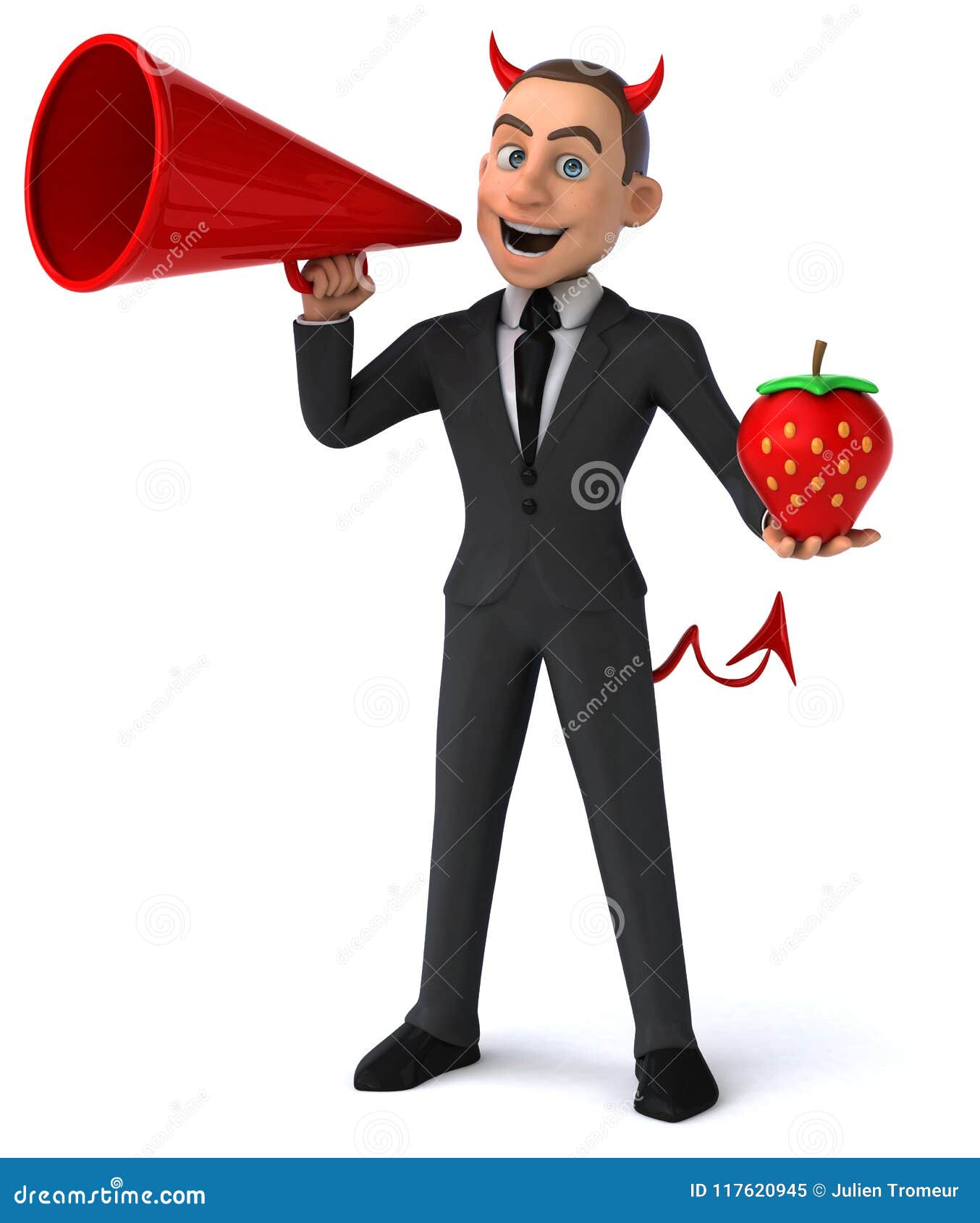 Evil businessman stock illustration. Illustration of isolated - 117620945