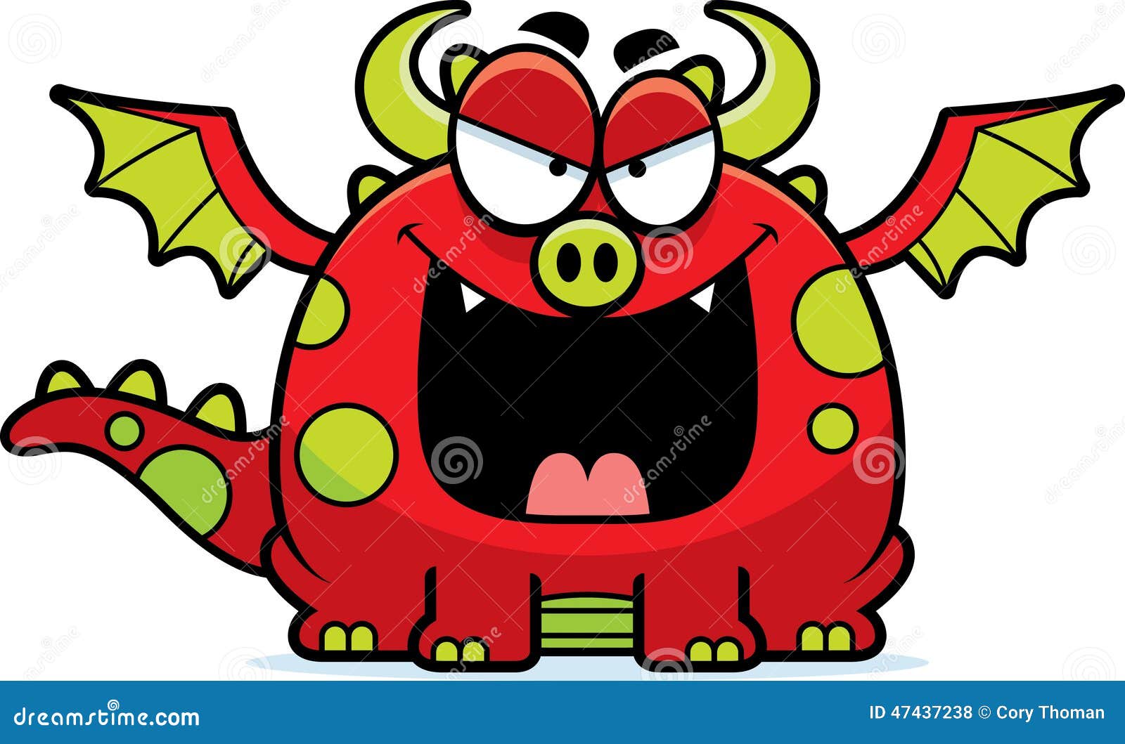 Cartoon Evil Dragon