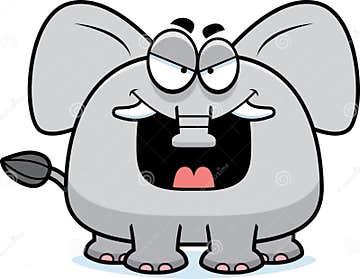 Evil Cartoon Elephant stock vector. Illustration of elephant - 47477290