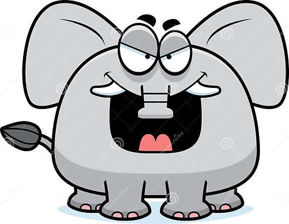 Evil Cartoon Elephant stock vector. Illustration of elephant - 47477290