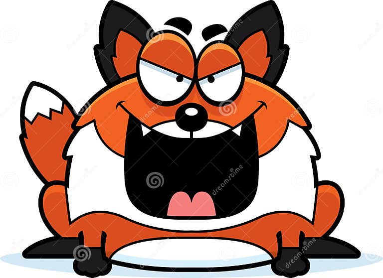 Evil Cartoon Fox stock vector. Illustration of cartoon - 47476545