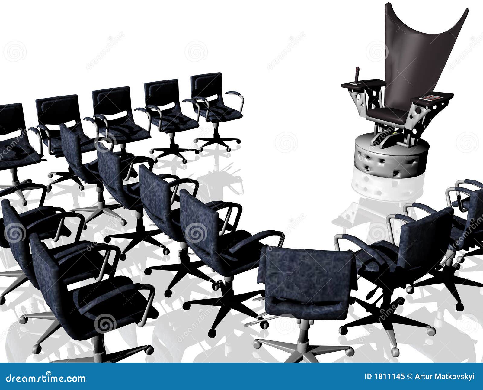 Evil chair of your boss stock illustration. Illustration of earth - 1811145