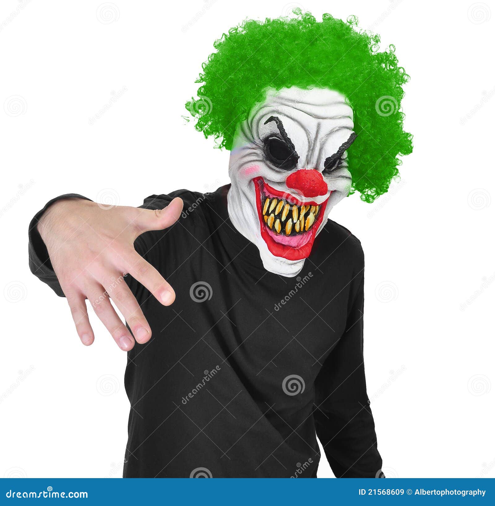 Evil Clown stock image. Image of evil, clown, human, color - 21568609