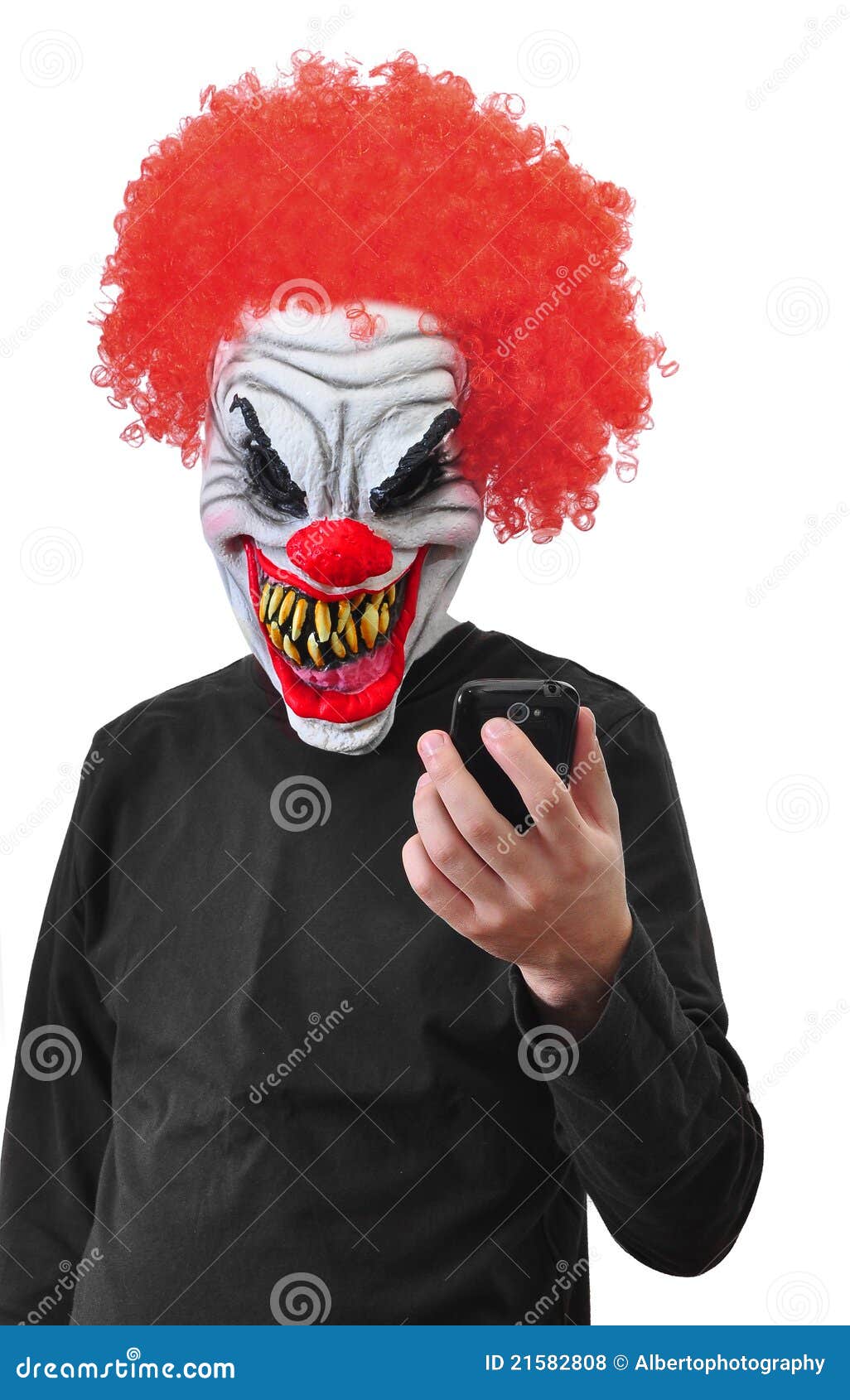 Evil Clown stock photo. Image of evildoer, halloween - 21582808