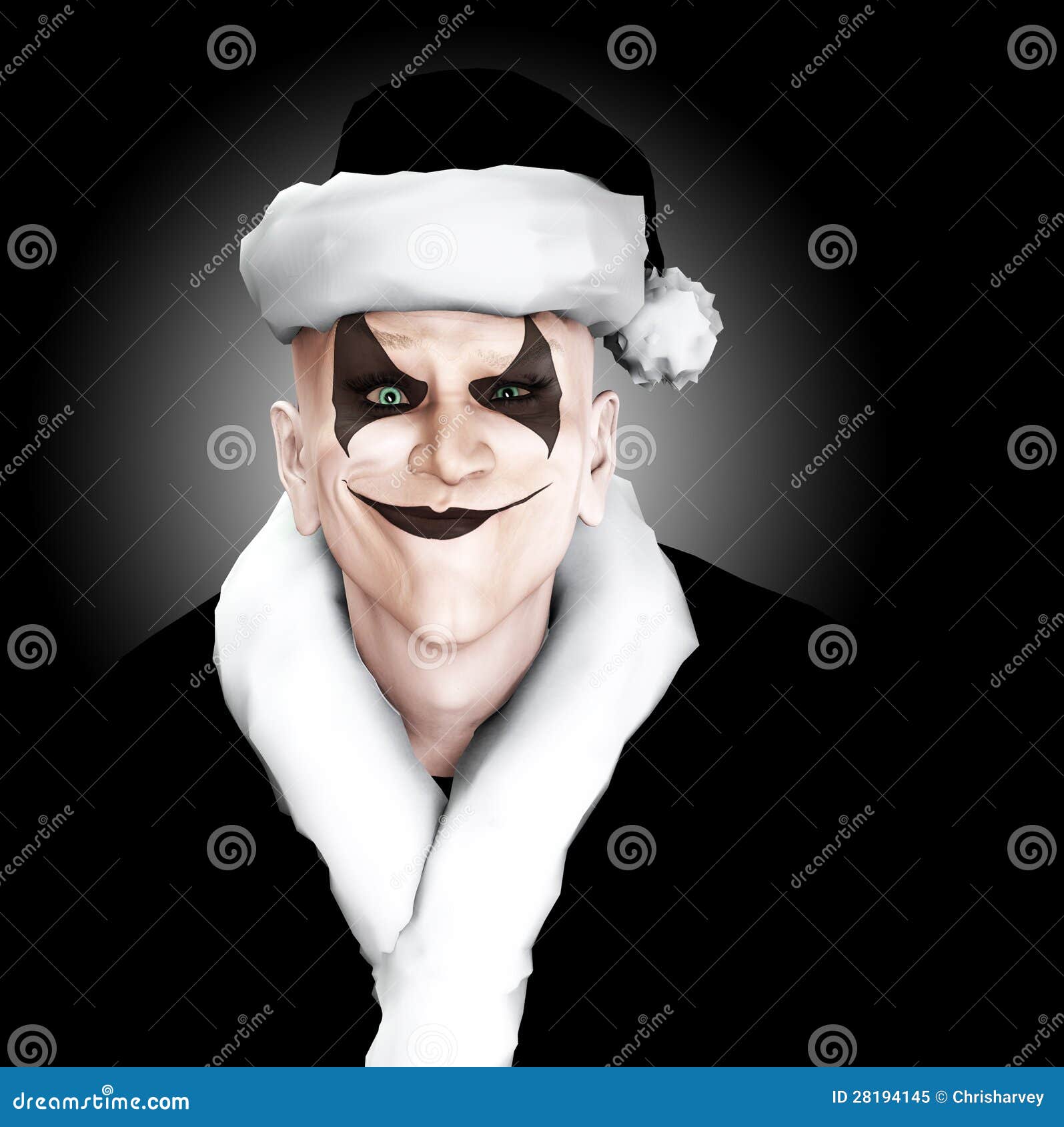 Evil Psychotic Female Clown Royalty-Free Stock Photo | CartoonDealer ...