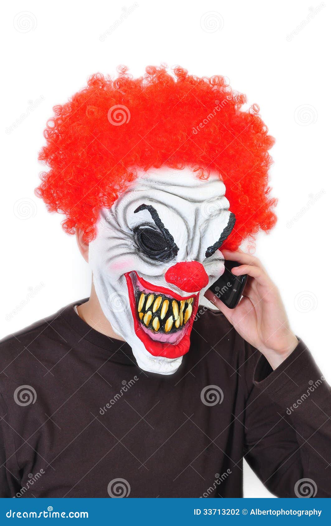 Evil Clown stock photo. Image of darkness, creative, insane - 33713202
