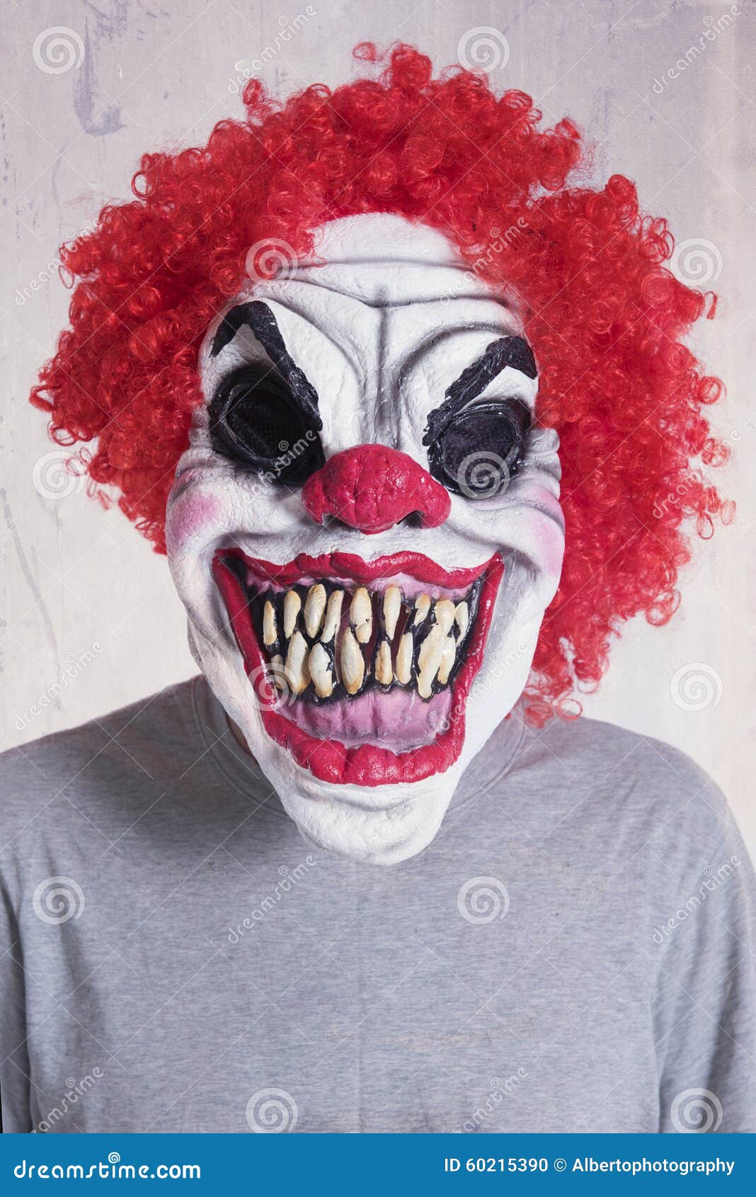 Evil clown stock photo. Image of blue, makeup, absurd - 60215390