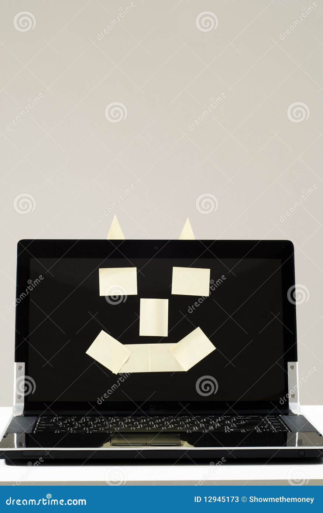 Evil computer stock image. Image of evil, creepy, monitor - 12945173