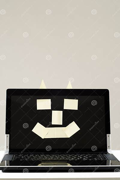 Evil computer stock image. Image of evil, creepy, monitor - 12945173