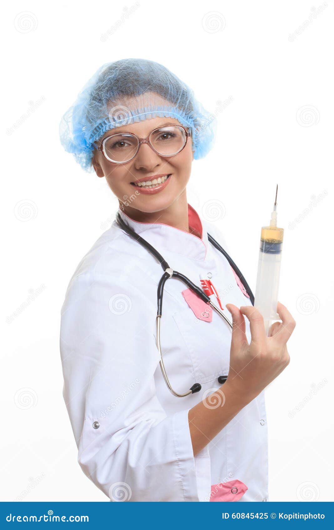 Evil Doctor with Big Syringe Stock Image - Image of adult, clinic: 60845425