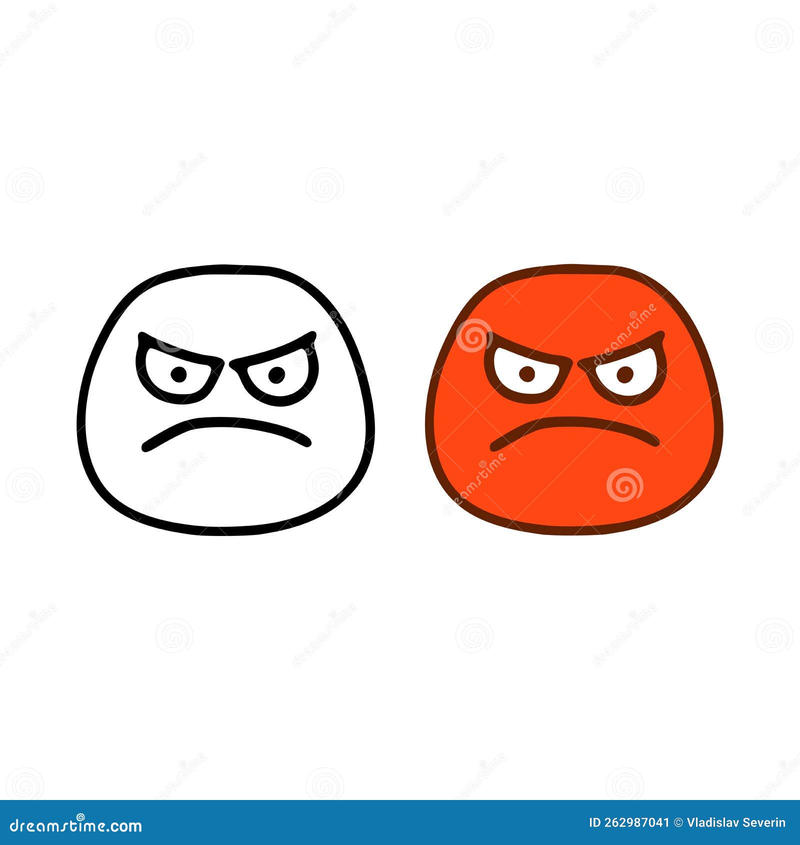 Evil Emoticon In Doodle Style Royalty-Free Stock Photo | CartoonDealer ...