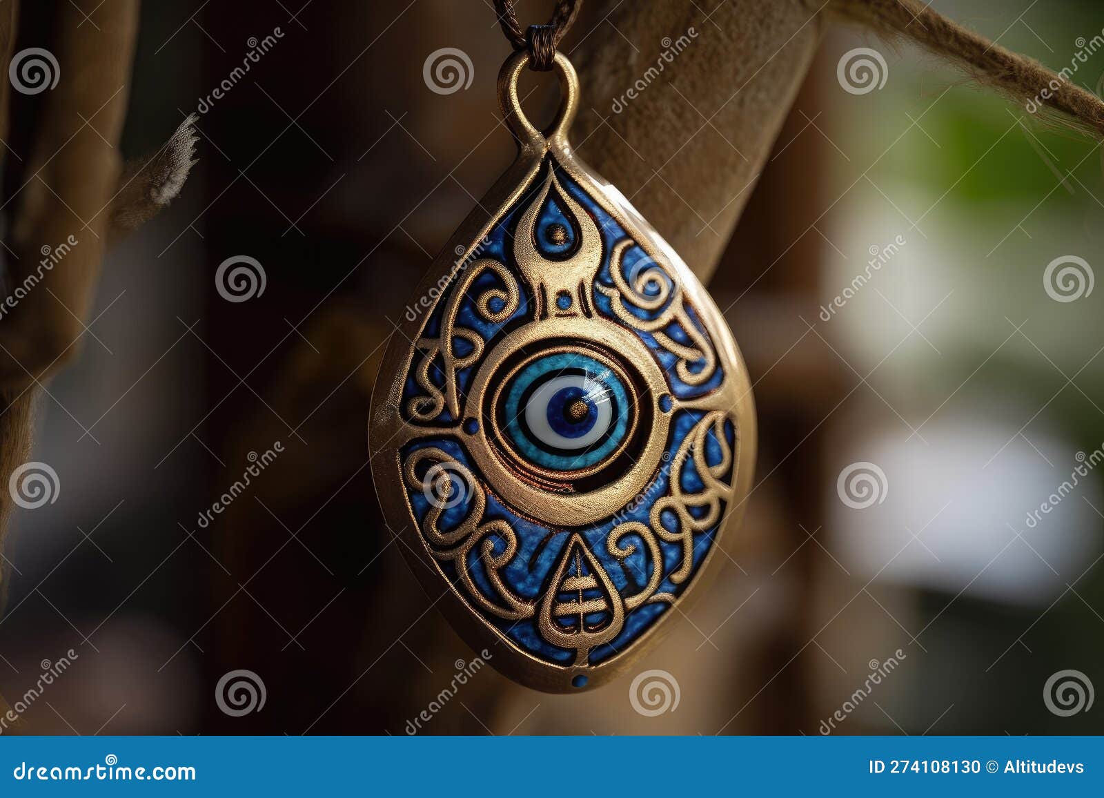 Evil Eye Amulet, with Intricate Patterns and Colors, Bringing ...
