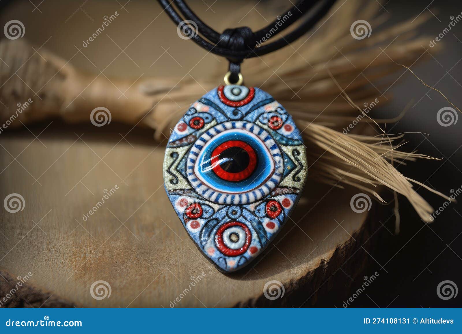 Evil Eye Amulet, with Intricate Patterns and Colors, Bringing ...