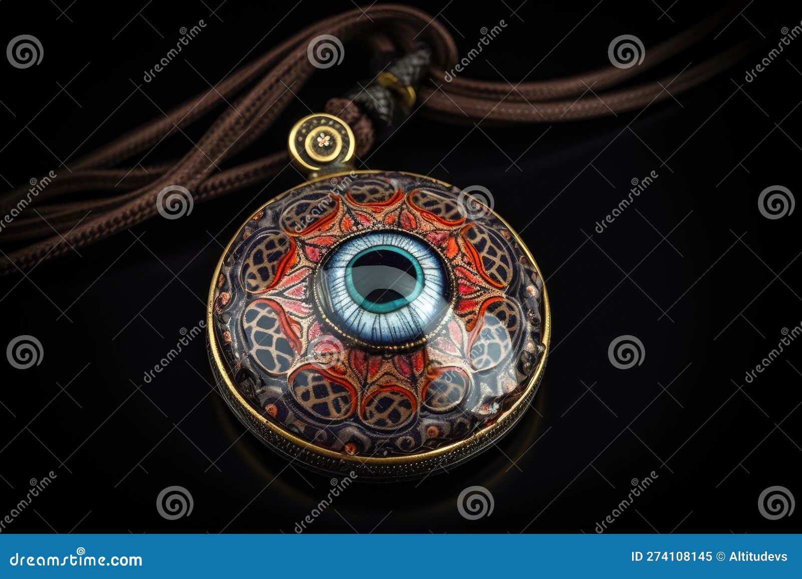 Evil Eye Amulet, with Intricate Patterns and Colors, Bringing ...