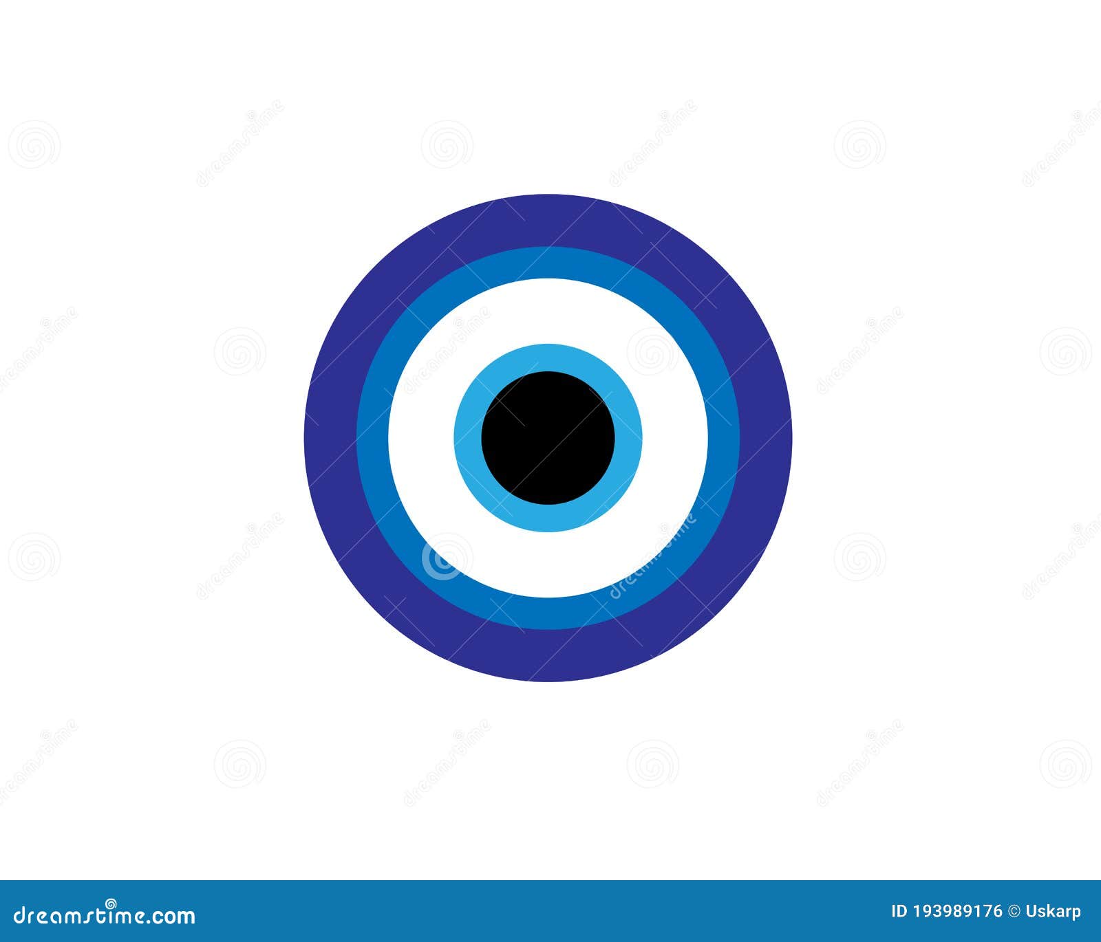 Turkish Evil Eye Symbol - the Nazar Boncuk Charm Symbol in Hand/drawn ...