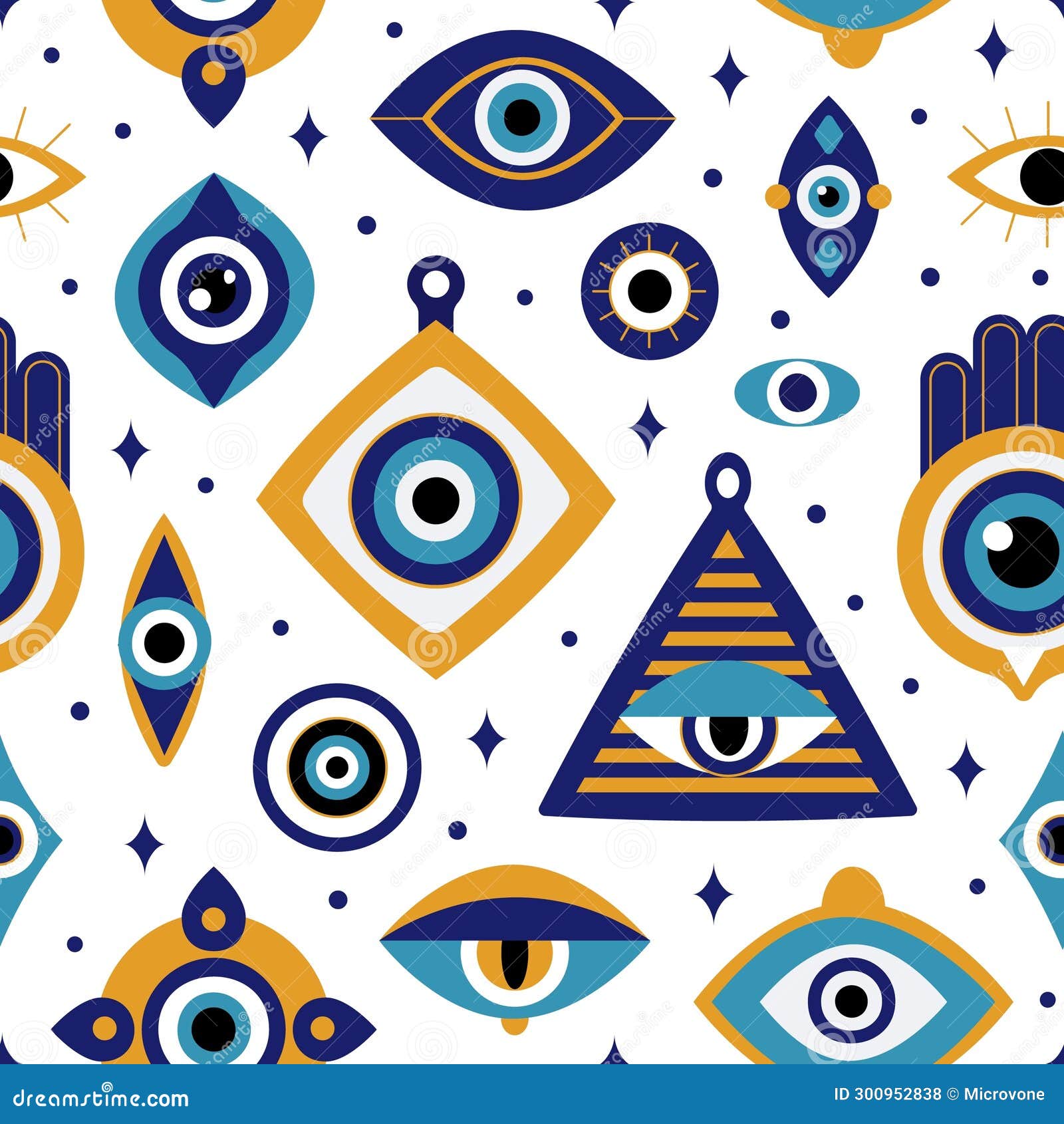 Evil Eye Eye Of Providence Boho Vector Illustration Magic Celestial