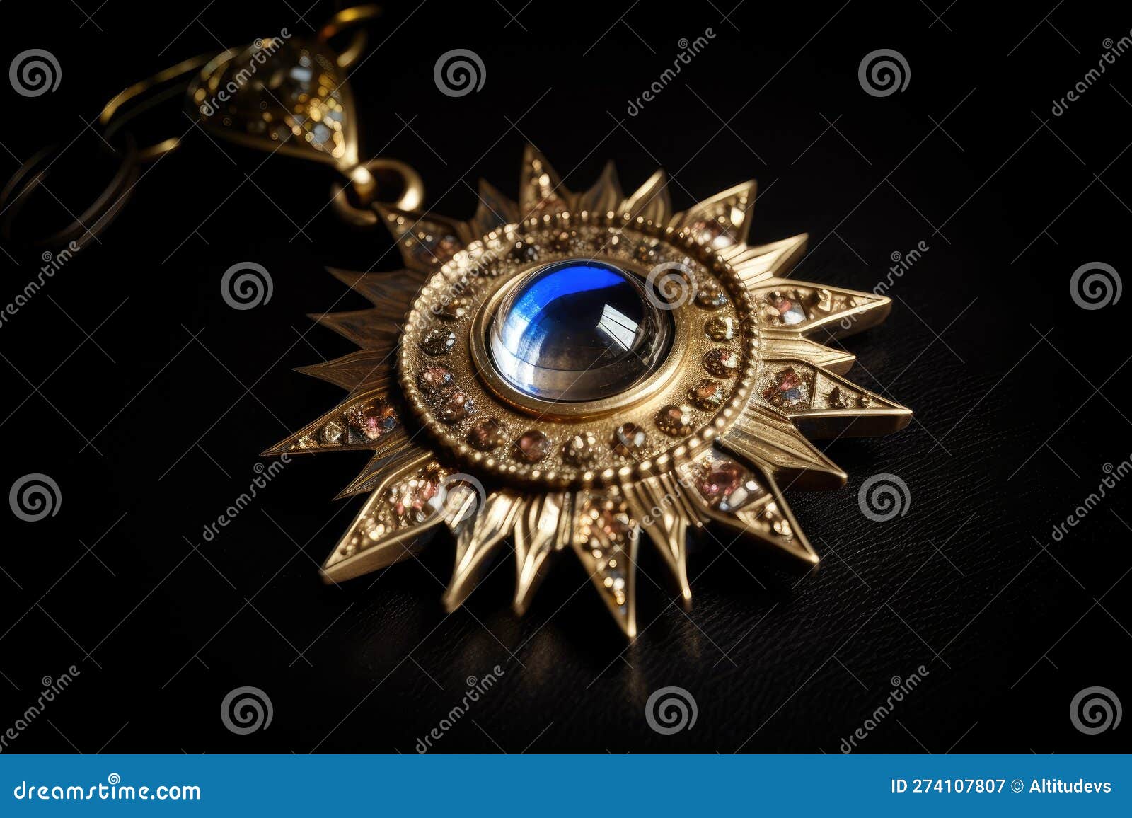 Evil Eye Surrounded by Rays of Sunlight, Bringing Luck and Prosperity ...