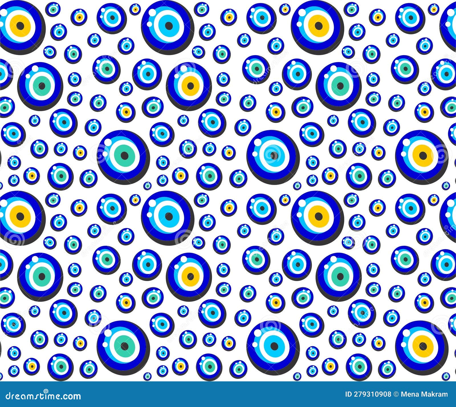 Evil eye pattern desgin stock illustration. Illustration of pattern ...