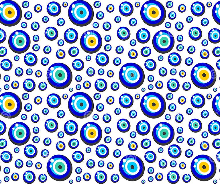 Evil eye pattern desgin stock illustration. Illustration of pattern ...