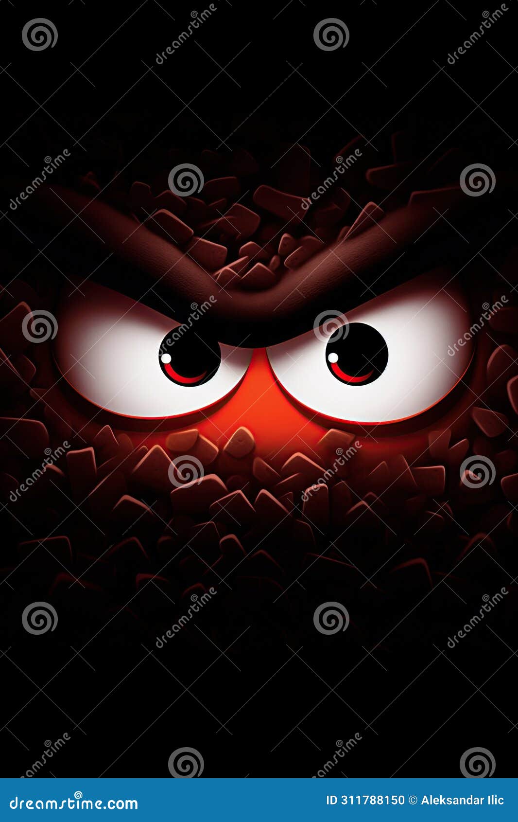 Evil Eyes. Cartoon Character Design Stock Photo - Image of smiley, evil ...