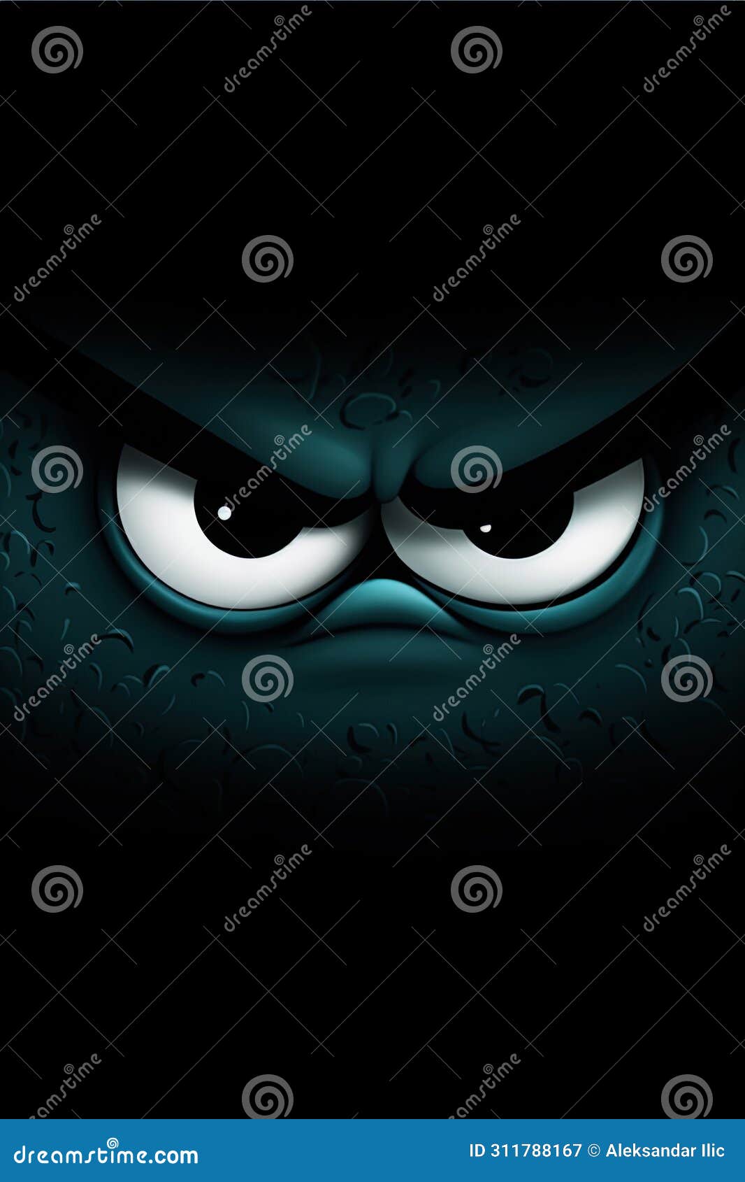 Evil Eyes. Cartoon Character Design Stock Illustration - Illustration ...