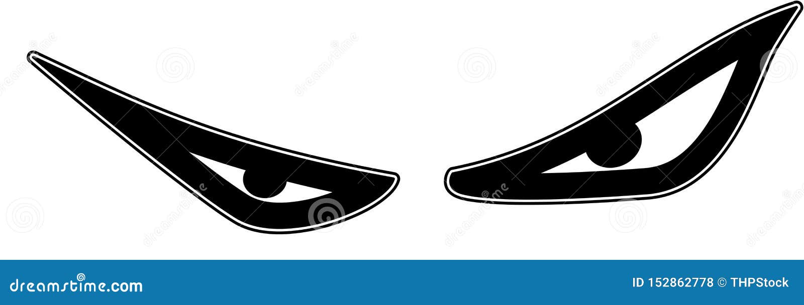 Evil Eyes Vector stock vector. Illustration of spooky - 152862778