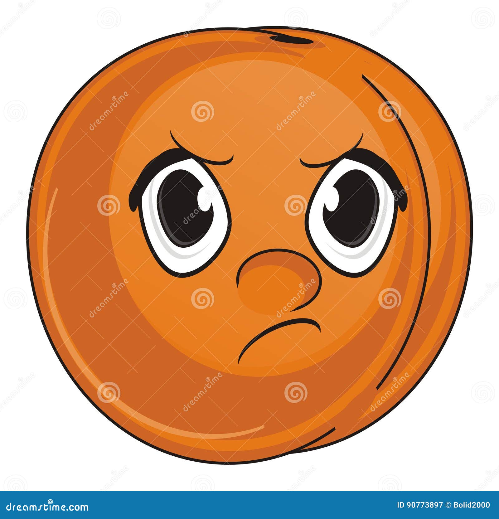 Evil face of apricot stock illustration. Illustration of cartoon - 90773897