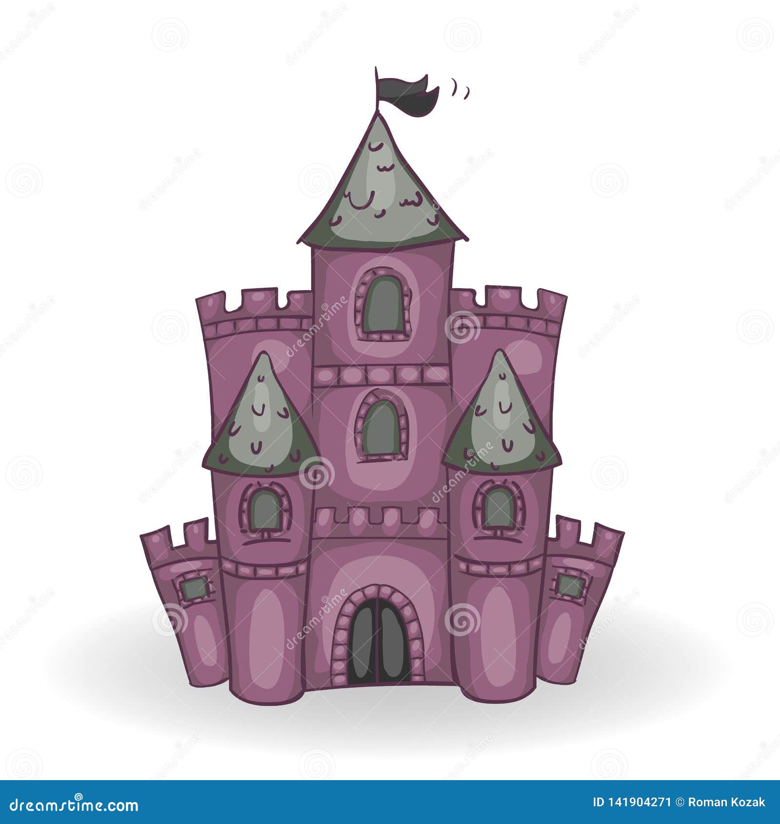 The Evil Castle Of The Full Moon Stock Image | CartoonDealer.com #286602301