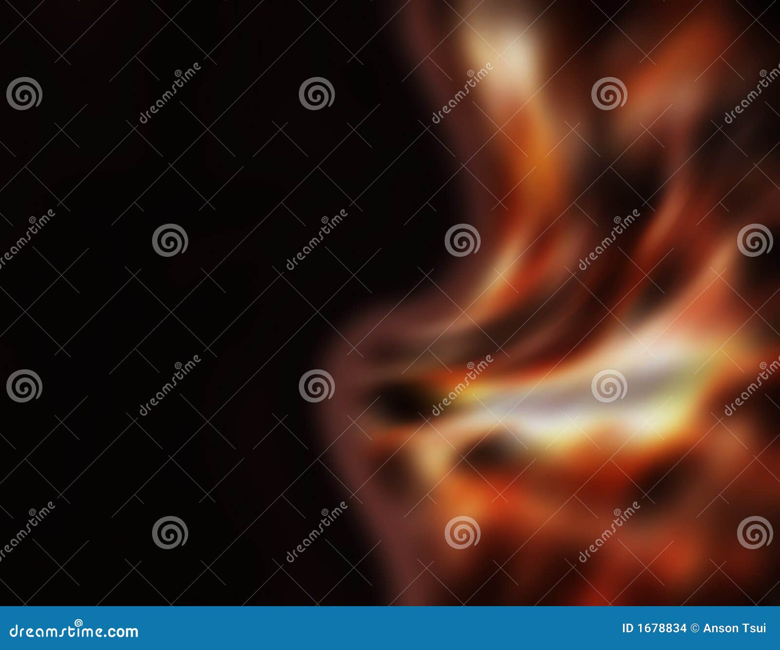 Evil Fire Cartoon Character With Open Arms In Front Of Flames ...