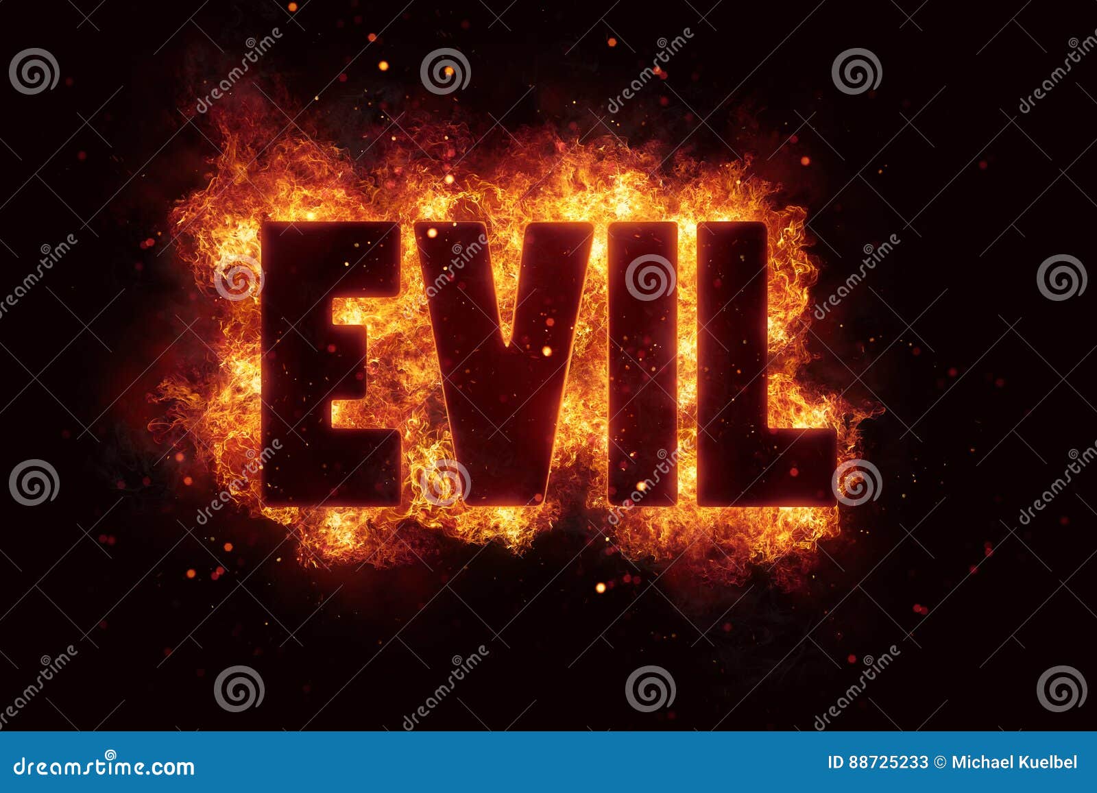 Evil Fire Satanic Sign Gothic Style Evil Esoteric Royalty-Free Stock ...