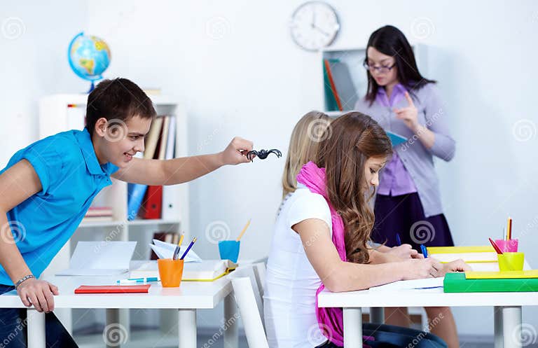 Evil fun stock photo. Image of mockery, insect, desk - 29019576