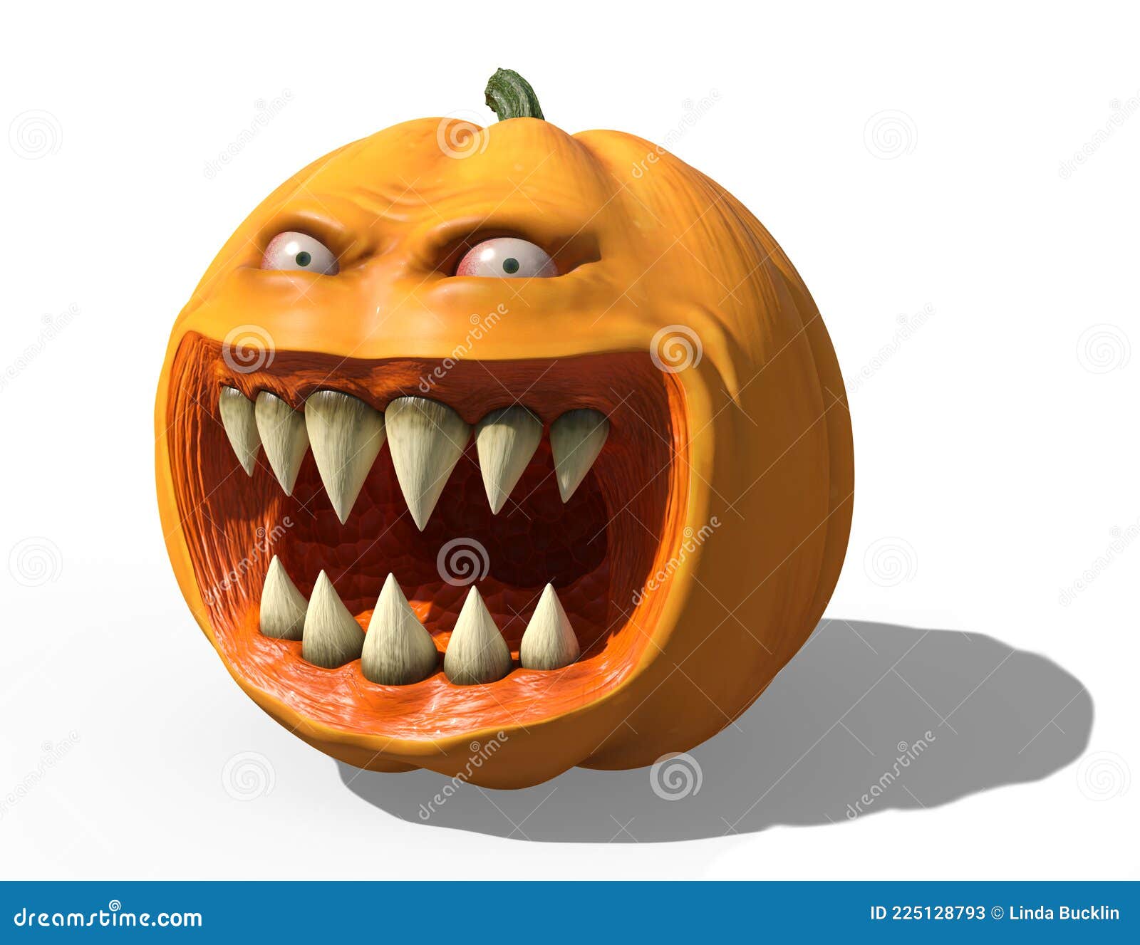 Evil Halloween Pumpkin stock illustration. Illustration of jack - 225128793