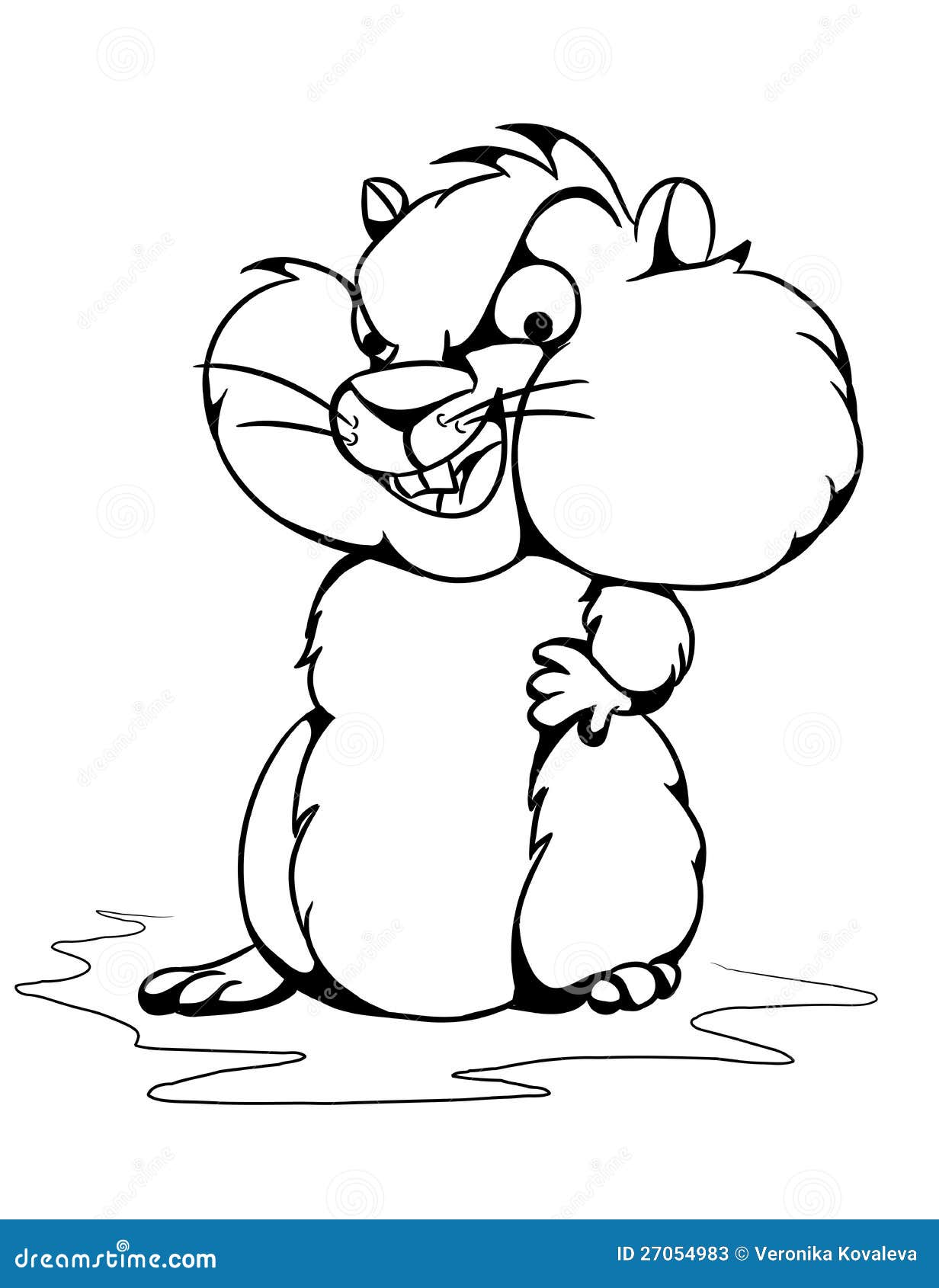 Evil hamster stock vector. Illustration of rodent, hamster - 27054983