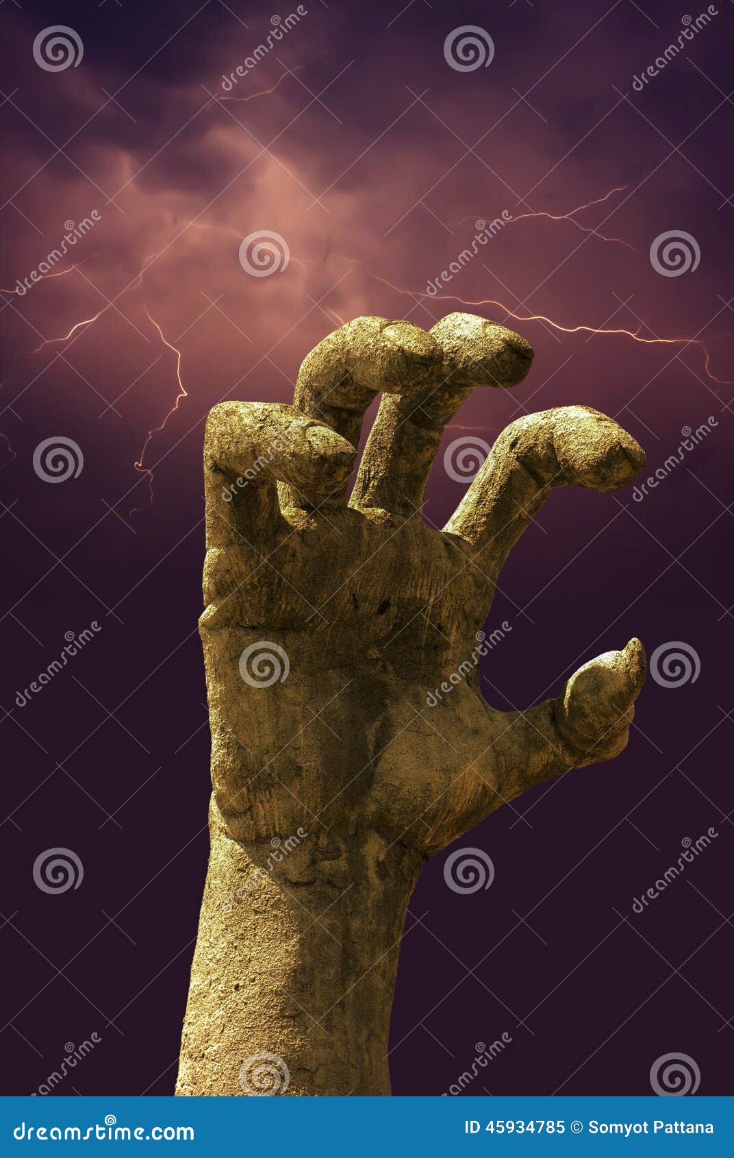 Evil hand stock image. Image of light, broken, halloween - 45934785