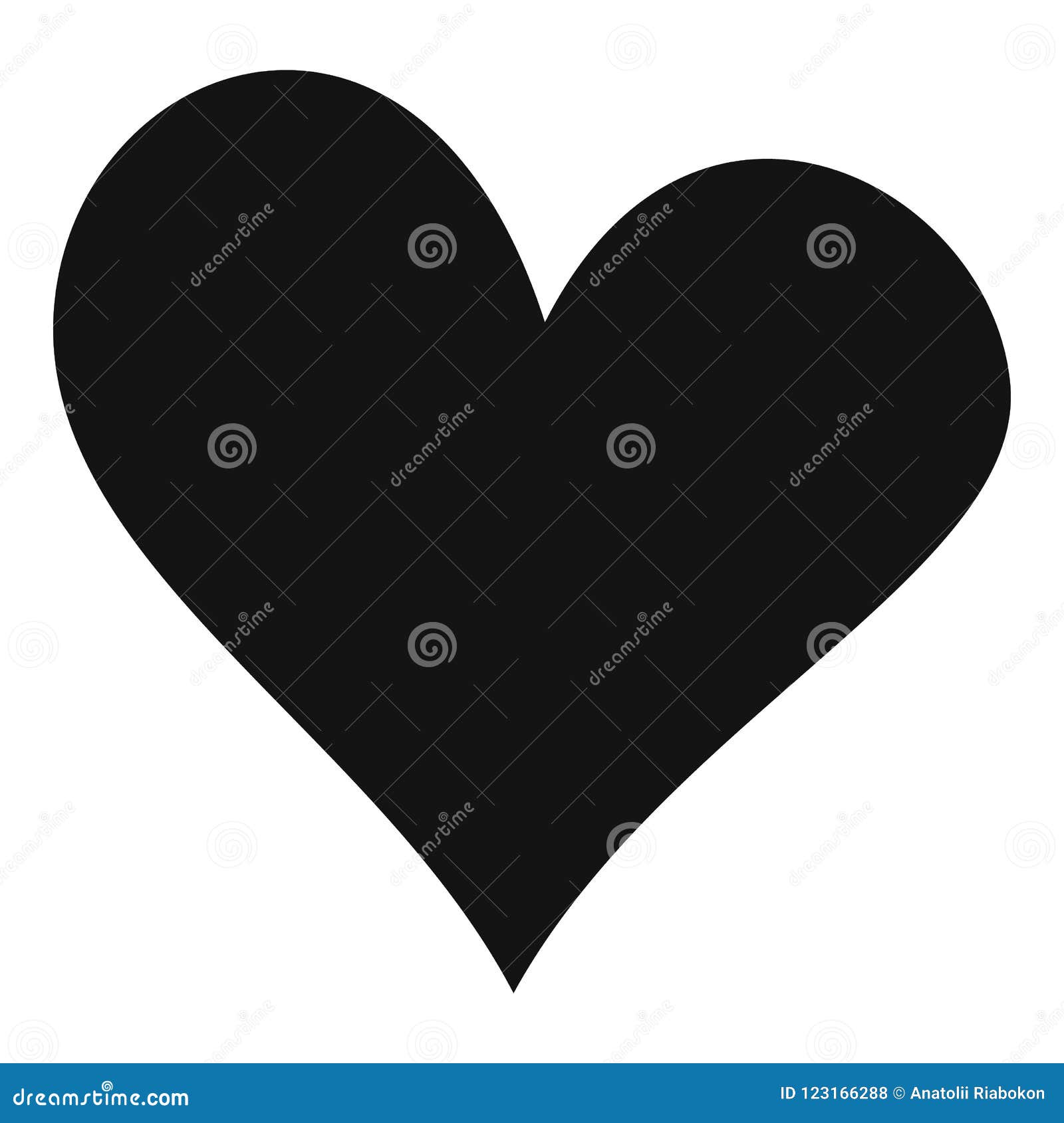 Evil Heart Icon, Simple Style. Stock Illustration - Illustration of ...