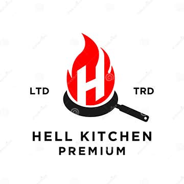 Evil Hell Kitchen Restaurant Logo Icon Design Stock Illustration ...