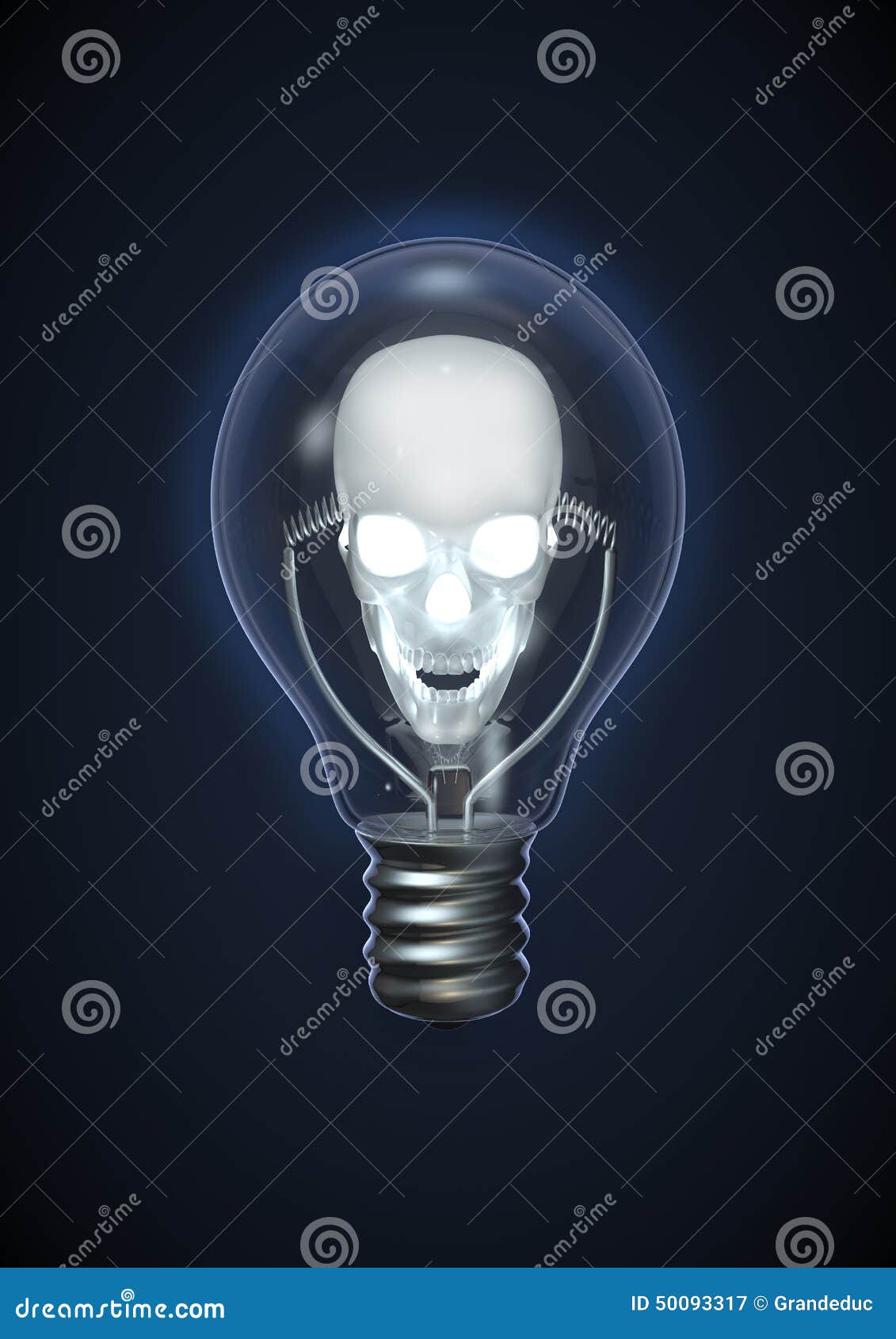 Evil idea stock illustration. Illustration of head, cranium - 50093317