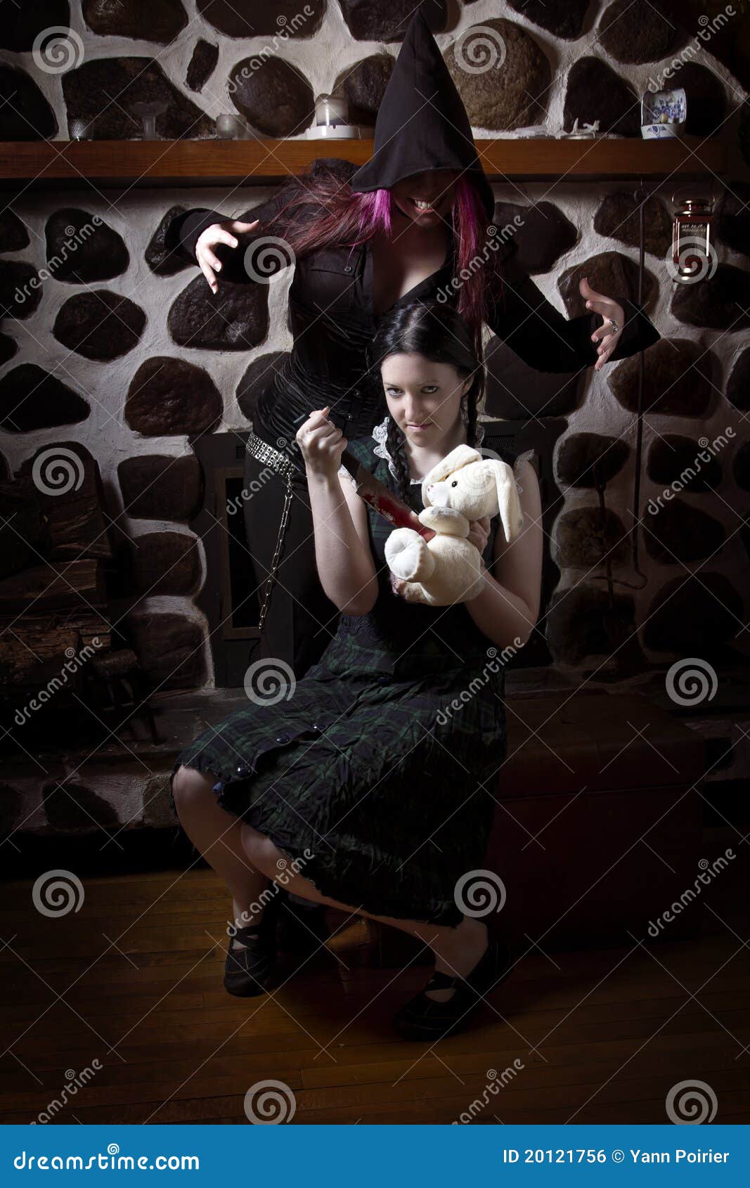 Evil influence stock photo. Image of witch, blood, smile - 20121756