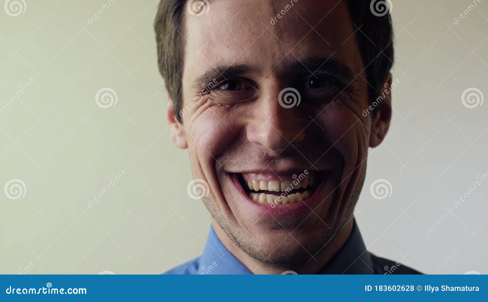 Evil laughing of a genius stock footage. Video of businessman - 183602628