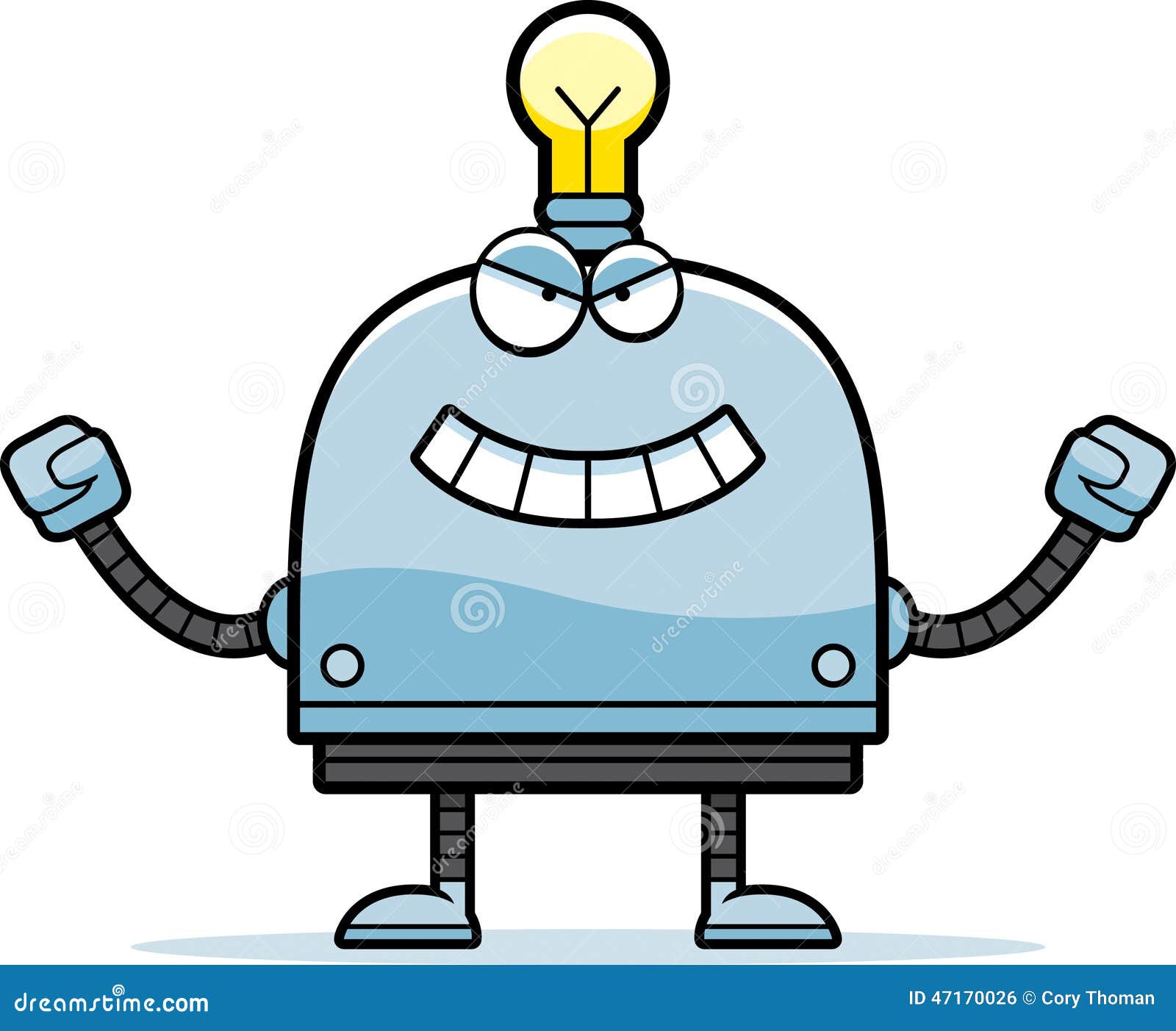Evil Little Robot stock vector. Illustration of machine - 47170026