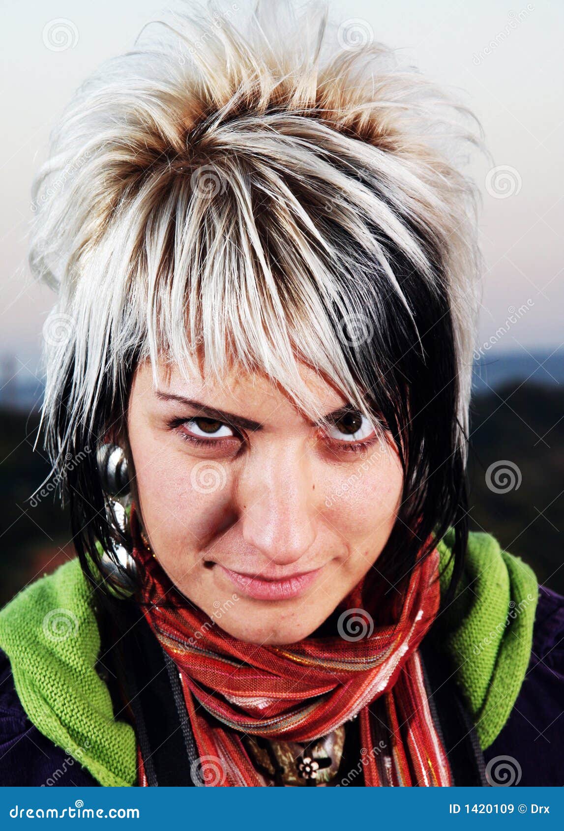 Evil look - demon eyes stock image. Image of making, crazy - 1420109